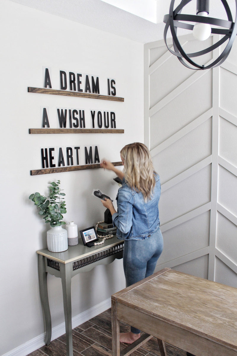 Interchangeable Letter Statement Shelves | Floating Letter Shelves | F ...