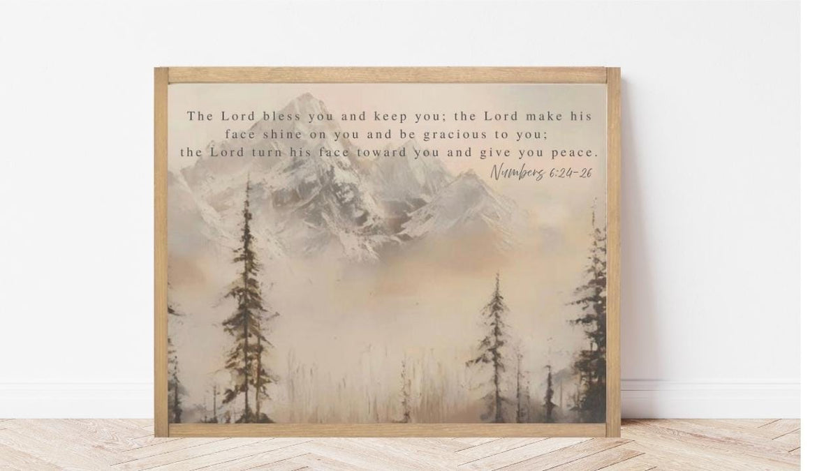 Christian Wall Art | The Lord Bless You and Keep You Sign | Bible Vers ...